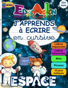 J'APPRENDS ECRIRE en Cursive ESPACE: Cahier d'Ecriture Cursive pour ...