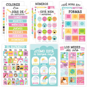 Hadley Designs 12 Colorful Spanish Classroom Decorations - Spanish ...