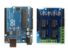 Arduino UNO R3 with 4 Channel Relay Shield Kit price in Dubai, UAE ...