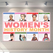 Buxiuer Womens History Month Bulletin Board Decorations Photo Booth ...