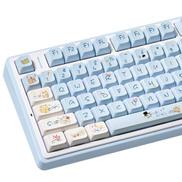 COOMICKEY Blue PBT Keycaps Cartoon Keycaps KTA Profile Keycaps Cute ...