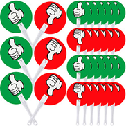 Macarrie 30 Pack Thumbs up Thumbs Down Classroom Voting Paddles Handy ...