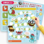 Potty Training Reward Chart for Boys - Cute Pirates - Potty Training ...