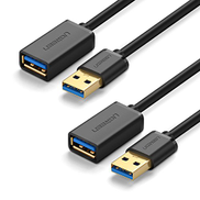 UGREEN USB Extension Cable 1M 2 Pack, USB 3.0 Extension Cable Male to ...