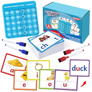Torlam CVCC & CCVC Word Games, Sight Words Flash Cards Spelling Reading Learning Phonics Games ...