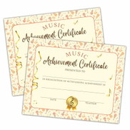 Disfuco Award Certificates, Certificate of Achievement for Music ...