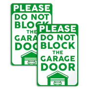 DIMARONGTON 2 PC Do Not Block Garage Door Signs - 7x10 Aluminum Garage ...