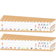 wootile Desk Name Plates Student Tags for Classroom 13X3 inch Boho ...