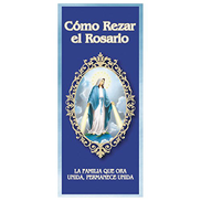 Catholic Prayer Cards Como Rezar El Rosario - How to Pray The Rosary Spanish Pamphlet, Pack of ...