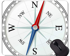 YENDOSTEEN Compass Gaming Mouse Pad Custom,Compass With A Giant Symbol ...