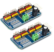 PAMEENCOS 2pcs PCA9685 16 Channel 12-Bit PWM Servo Motor Driver IIC ...