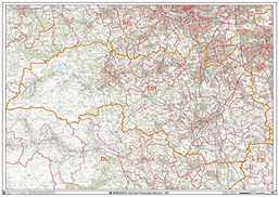 XYZ Maps Durham - DH - Postcode Wall - Paper price in Dubai, UAE ...