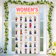 Buxiuer Women's History Month Decorations Women in History Door Cover ...