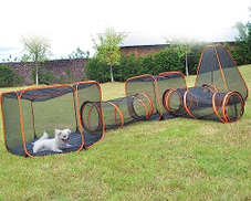 VIOLK 6-in-1 Outdoor Cat Enclosures, Portable Pop Up Mesh Tents ...