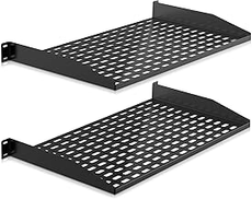 Pyle 2-Pc 1U Server Rack Shelf, Vented Shelves for Good Air Circulation ...