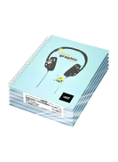 FIS 5-Piece Hard Cover Spiral Notebook Set Blue Black price in Dubai ...